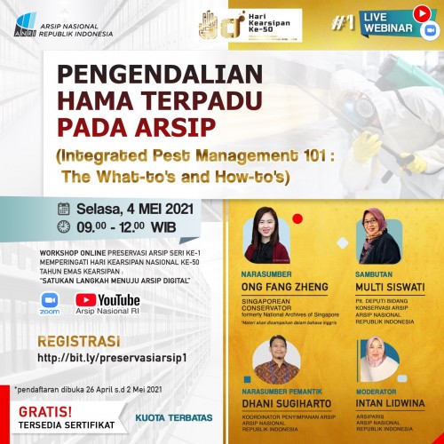 PENGENDALIAN HAMA TERPADU PADA ARSIP (Integrated Pest Management 101 ...